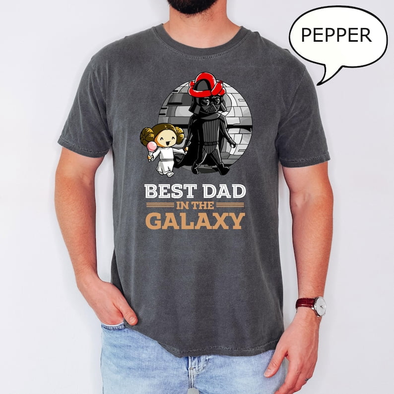 Best Dad In The Galaxy Tee Father's Day Gift Shirt – Fun Dad Shirt ...