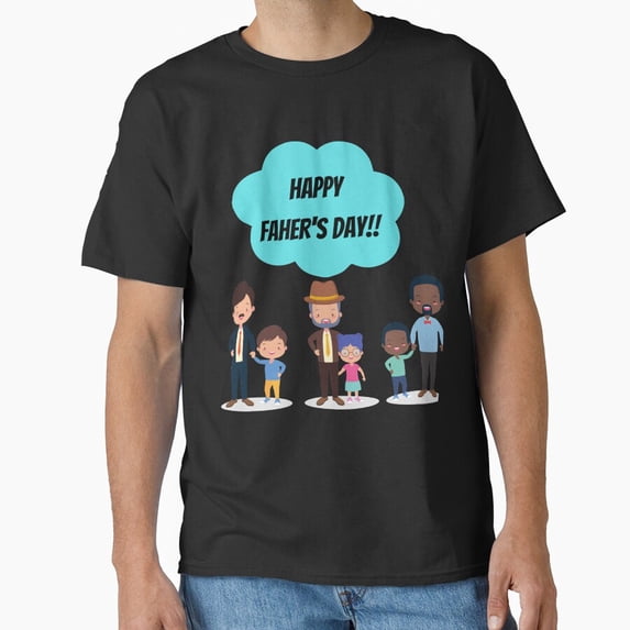 Best Dad In The Happy her's Day Shirt, Dad Graphic Tee - Walmart.com