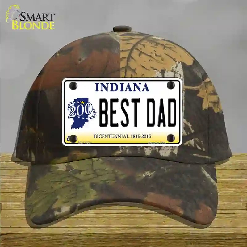 Best Dad Indiana Bicentennial Novelty License Plate Hat Cotton ...