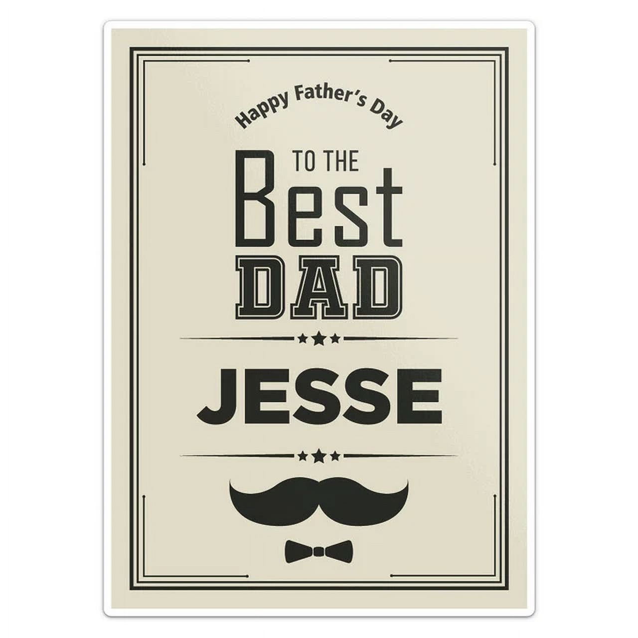 Best Dad Jesse Father'S Day Sticker Phone Decal Water Bottle Stickers ...
