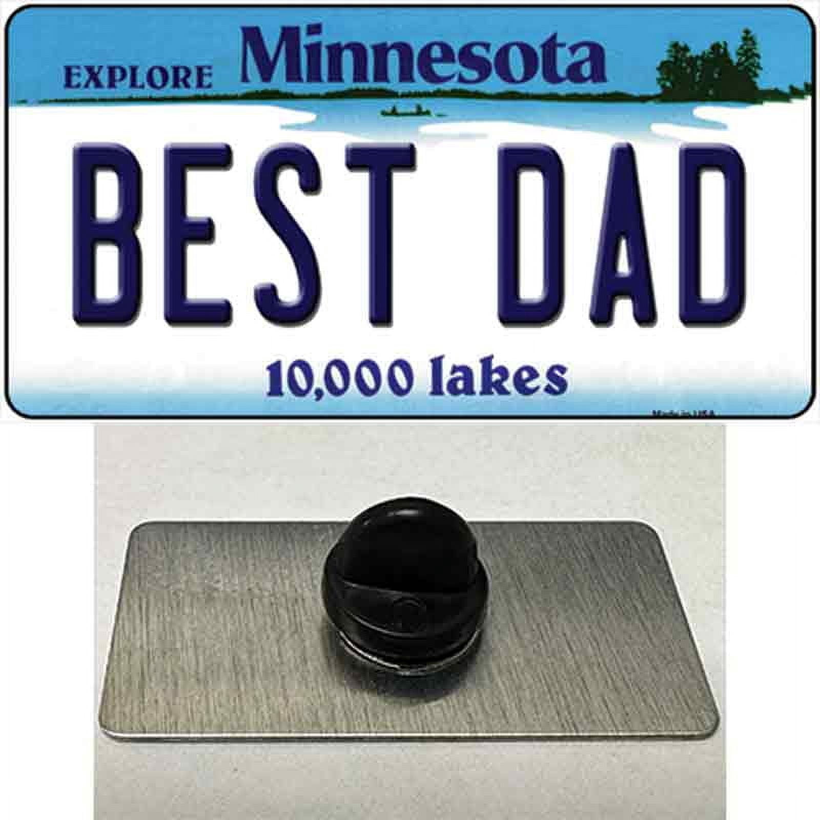 Best Dad Minnesota State Novelty Metal Hat Pin 1.5" x 0.75" Hat Pin ...