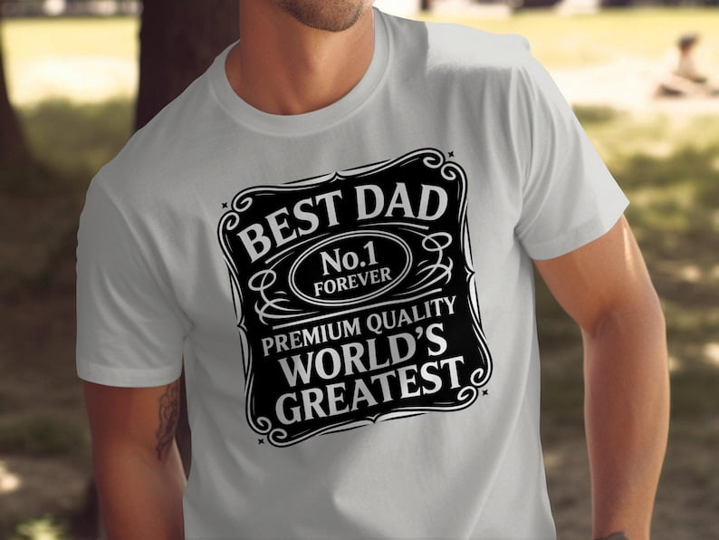 Best Dad No 1 Forever T-Shirt World's Greatest Dad Fathers Day Gift Top ...
