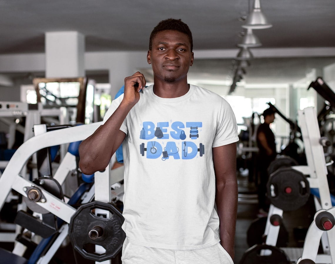 Best Dad Shirt, Fitness Dad T-shirt, Gym Dad Apparel, Father's Day ...