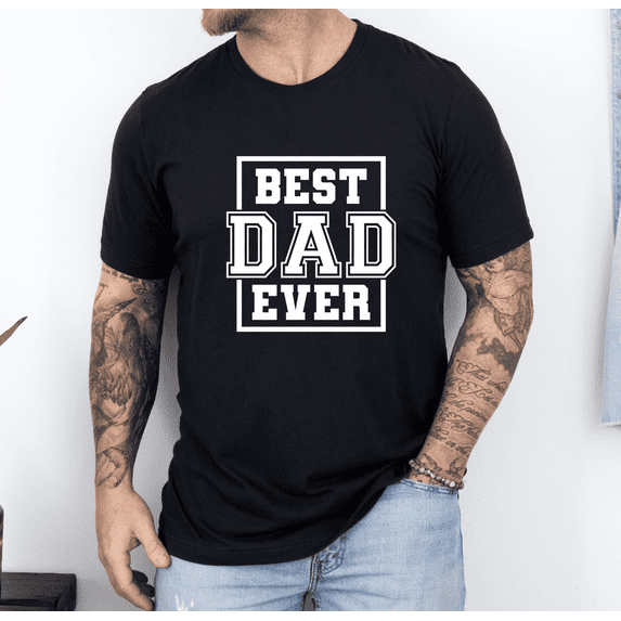 Best Dad Shirt Men’s T-Shirt Funny Dad Graphic Tee Casual Wear ...