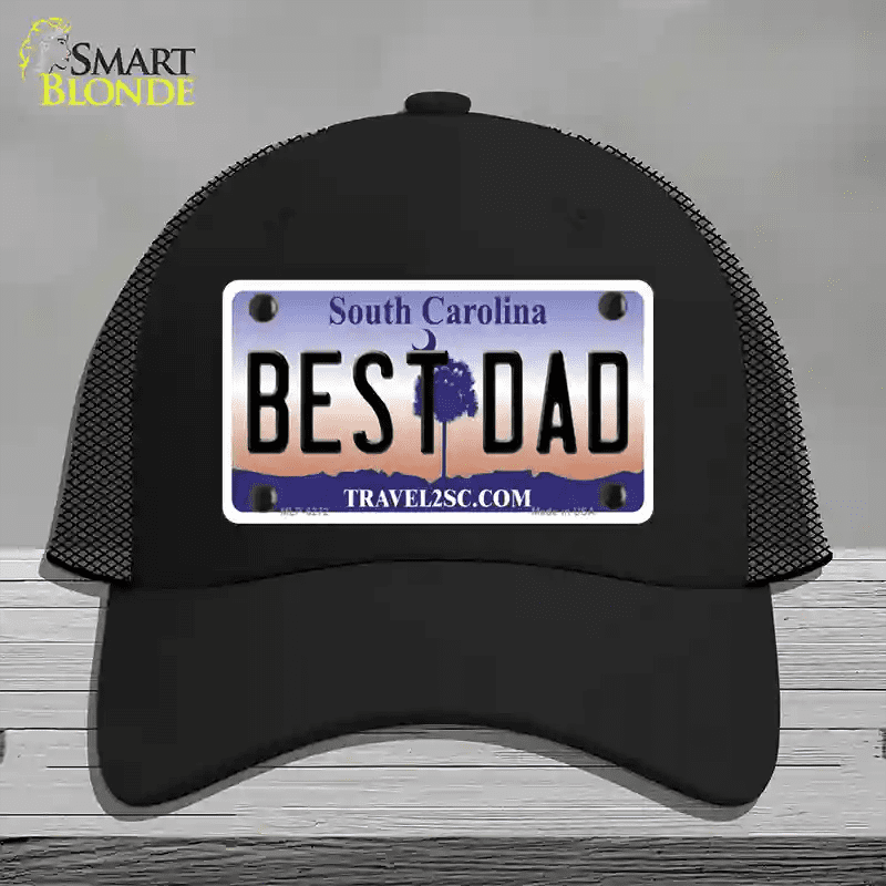 Best Dad South Carolina Novelty License Plate Hat Mesh Black - Walmart.com