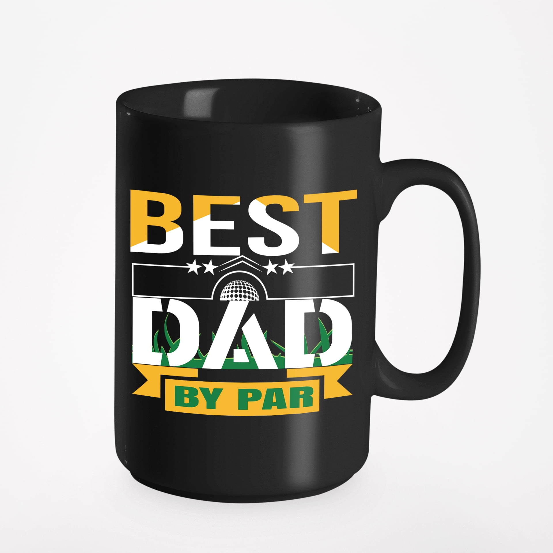 Best Dad by Par Pun Quote, Father Golf Player, Golfing or Golfer, Black ...
