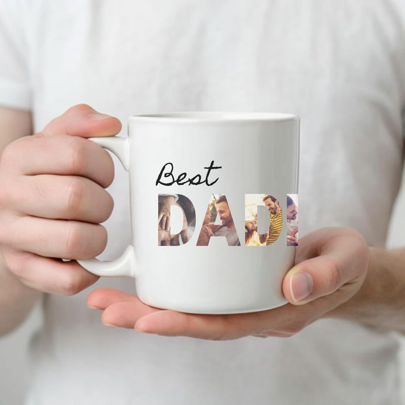 Best Daddy Ever Mug Photo Letters DADDY Coffee Mug from Kids - Walmart.com