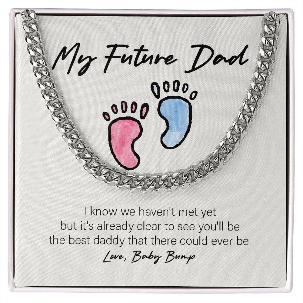 "Best Daddy There Could Be" Future Dad Necklace Gift From Future ...