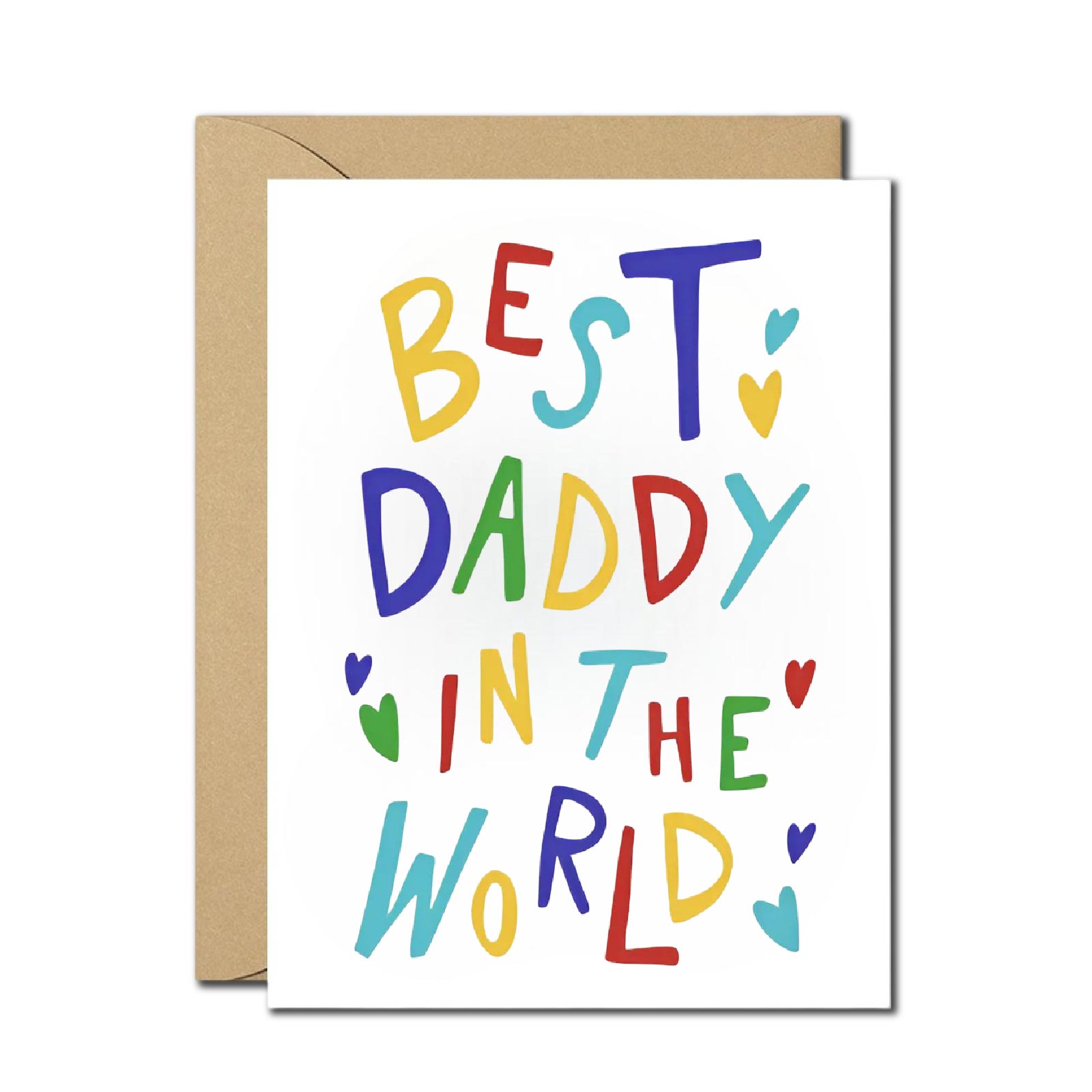 Best Daddy in the World Greeting Card - Colorful and Fun Design ...