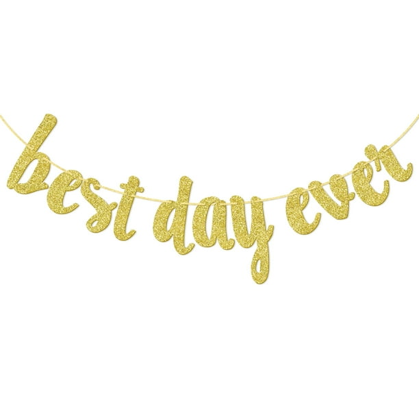 Best Day Ever Banner Hanging Garland for Wedding Decorations Bridal ...