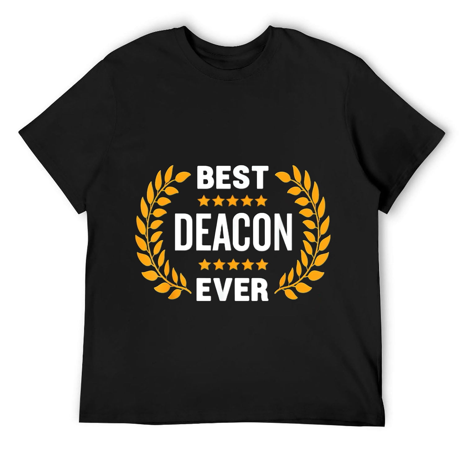 Best Deacon Ever with Five Stars Name Deacon T-Shirt - Walmart.com