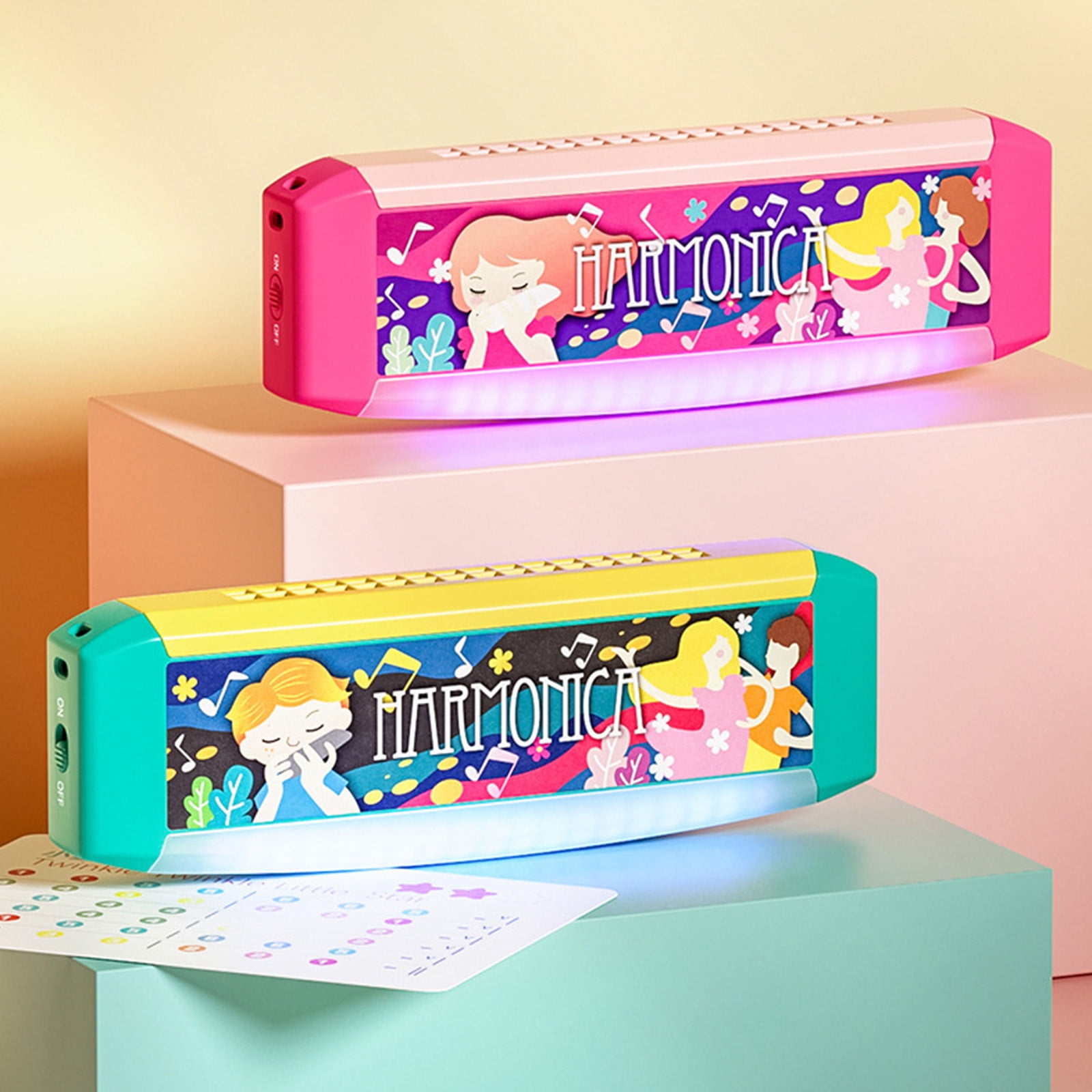 Best Deal, 16 Hole Harmonica Sounds for Kids, Play Baby Early Education ...