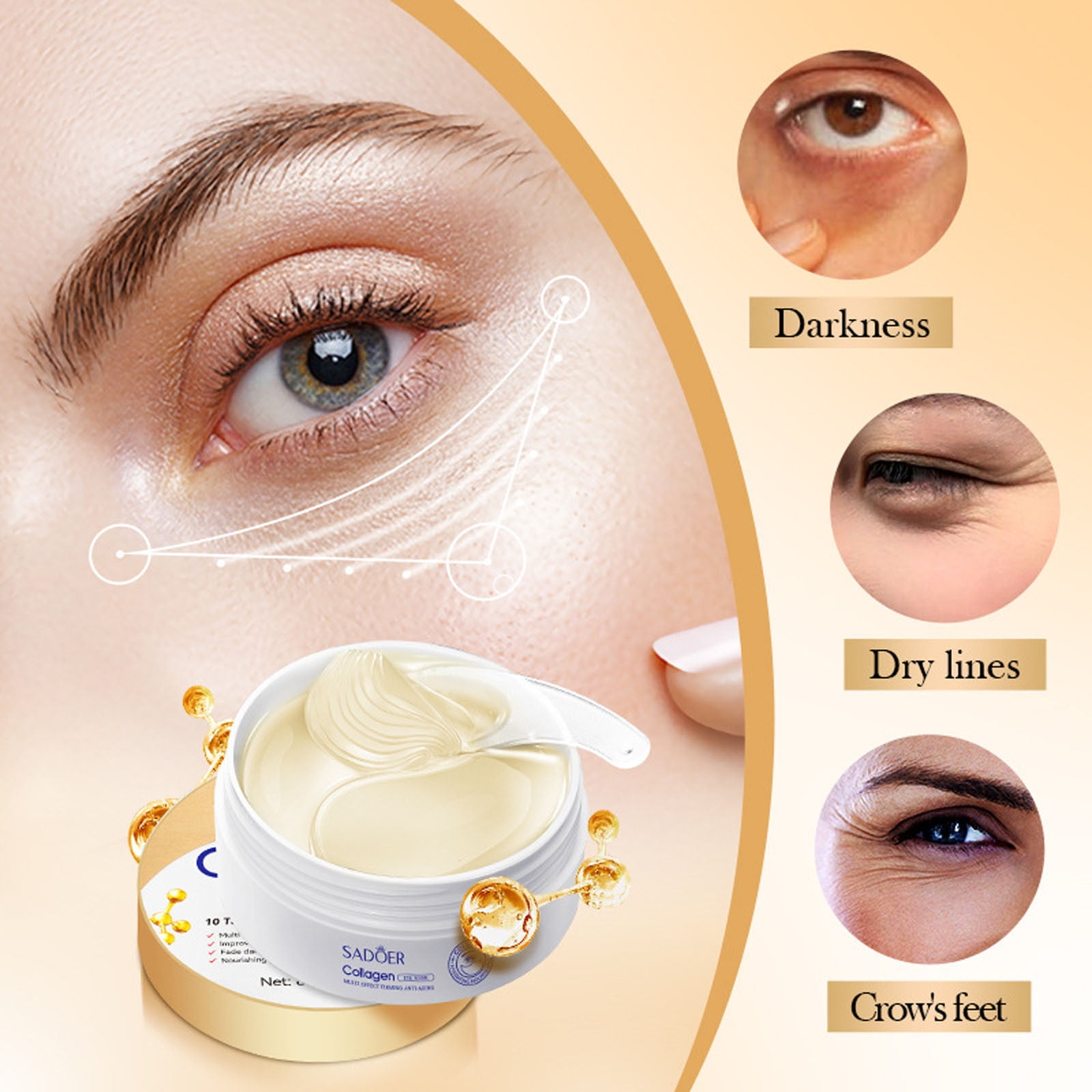 Best Deal, Firming Eye Mask, Collagen Eye Pouch, Moisturizing Lifting ...