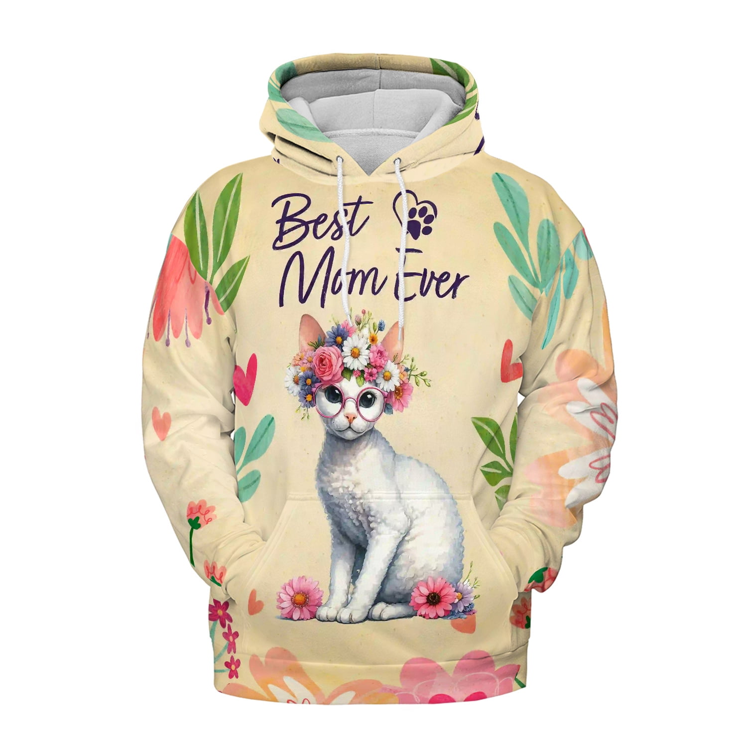Best Devon Rex Mom Ever Happy Mother's Day All Over Print 3D Hoodie ...