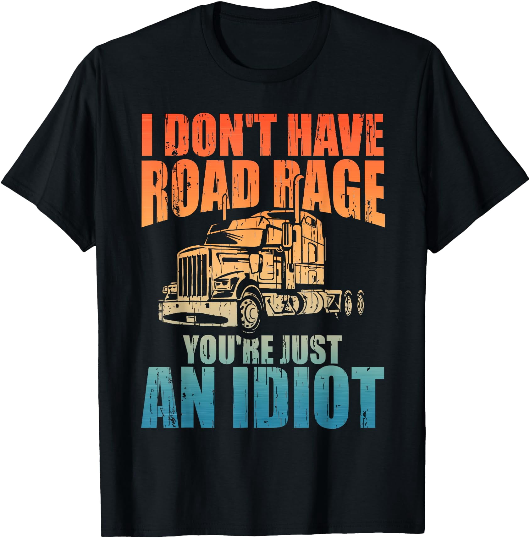 Best Distressed Trucking Art T-Shirt for Men Dad Women CDL Truck Driver ...