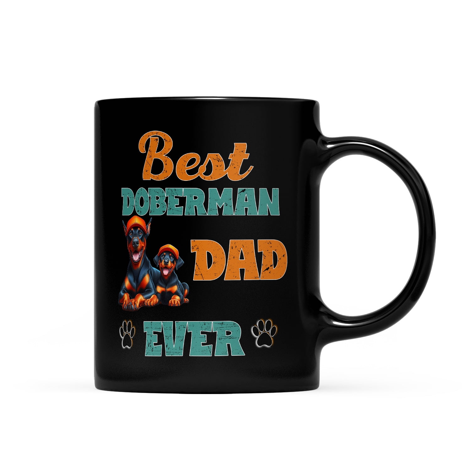 Best Doberman Pinscher Dad Ever Happy Father's Day Mug Doberman Dog ...