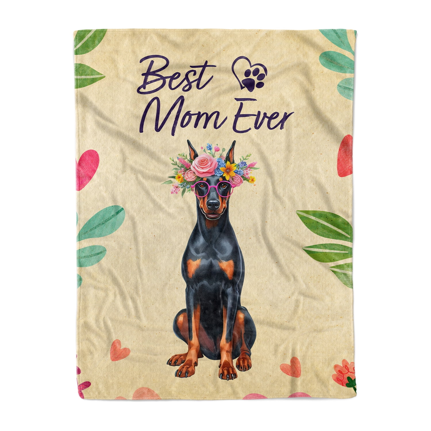 Best Doberman Pinscher Mom Ever Happy Mother's Day Cozy Fleece Blanket ...