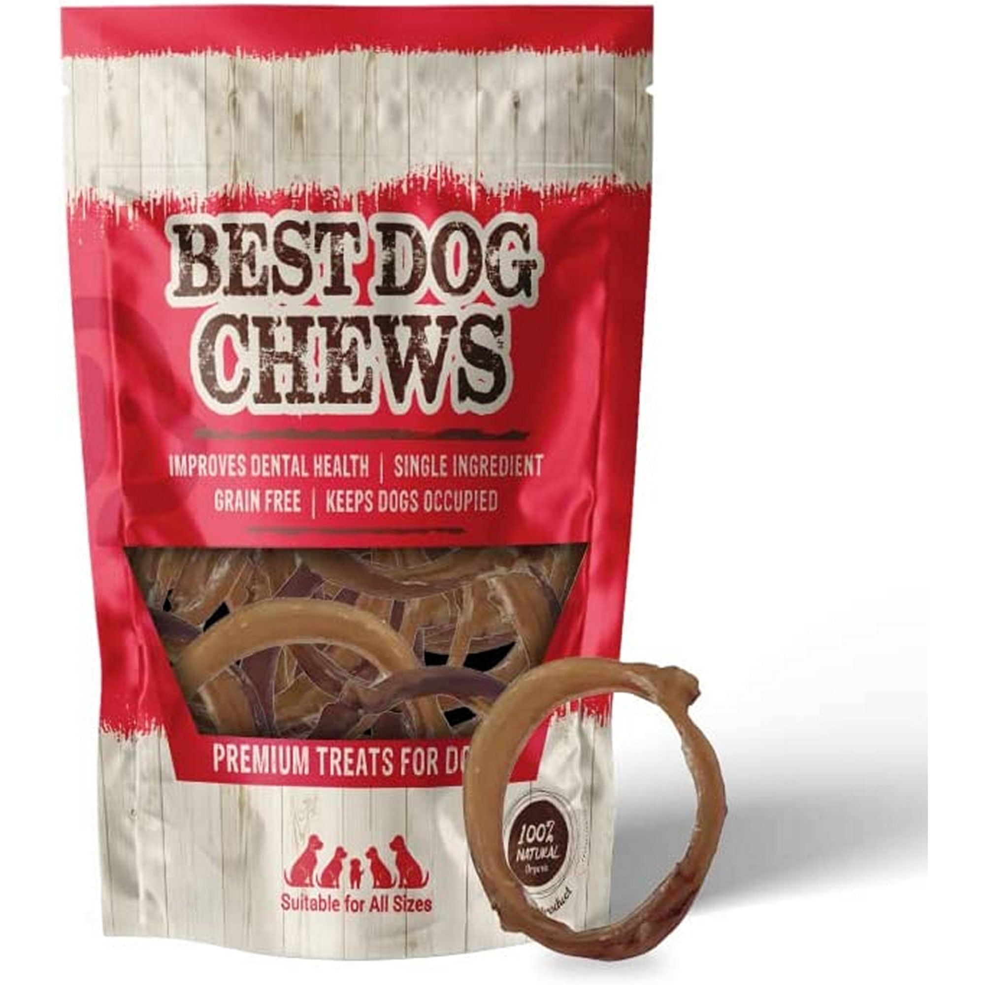 Best Dog Chews - Heavy Chewer Bully Stick Rings for Dogs, Long Lasting ...