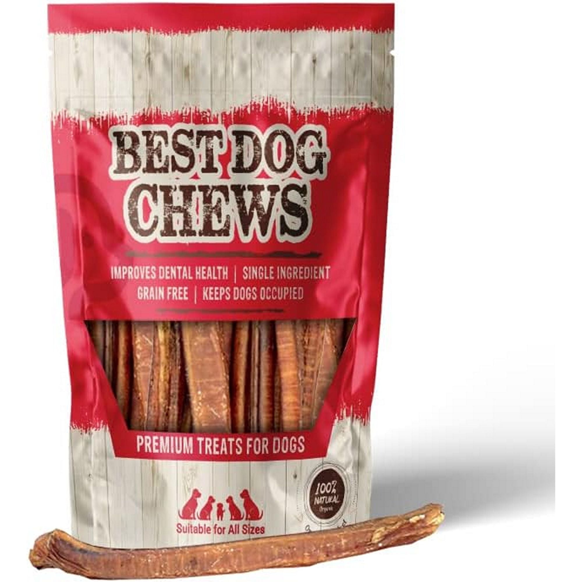 Best Dog Chews Bully Sticks- 12 inch (6 Count)- Standard Size- All ...