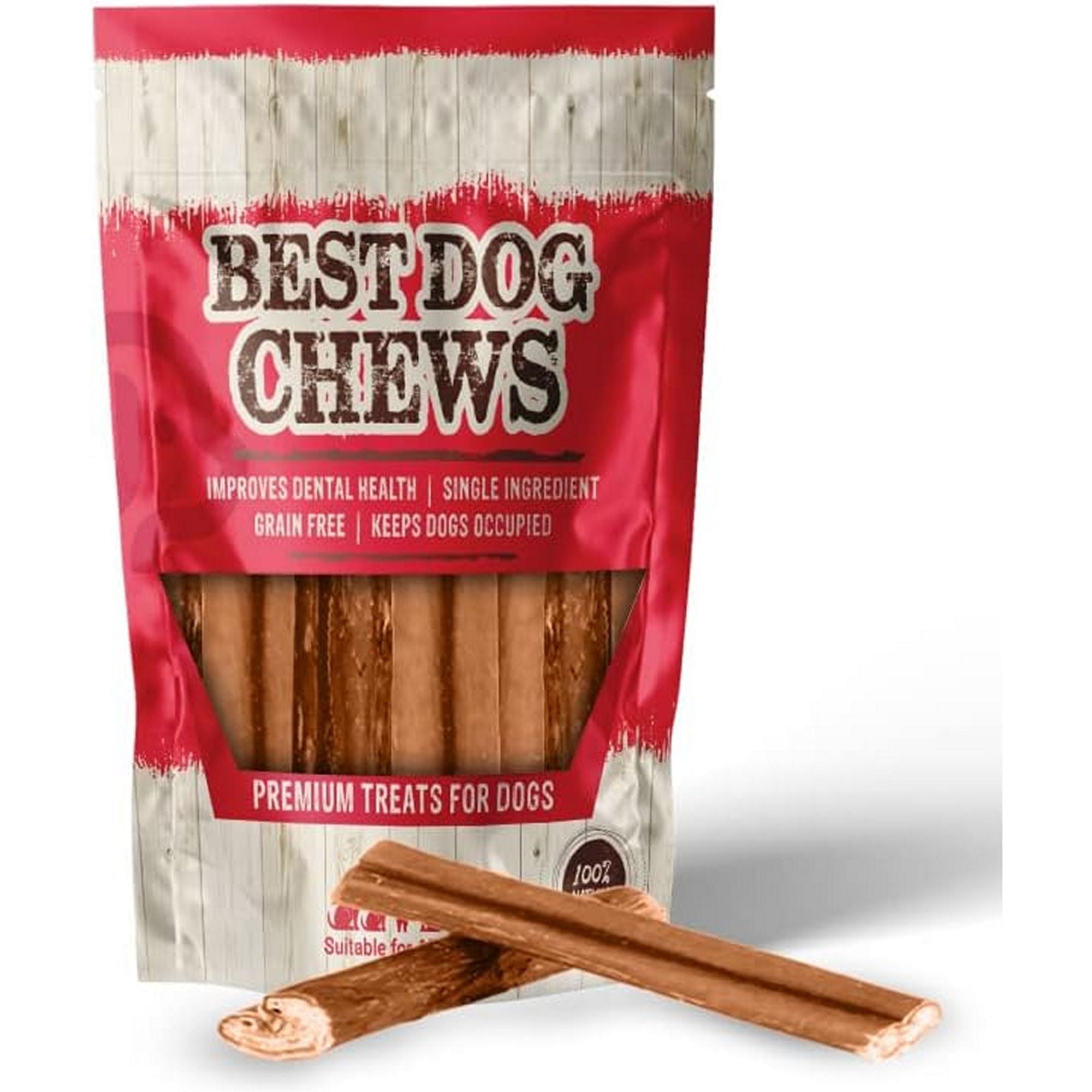 Best Dog Chews - Premium Bully Sticks (4-5") 12-Count - Natural ...