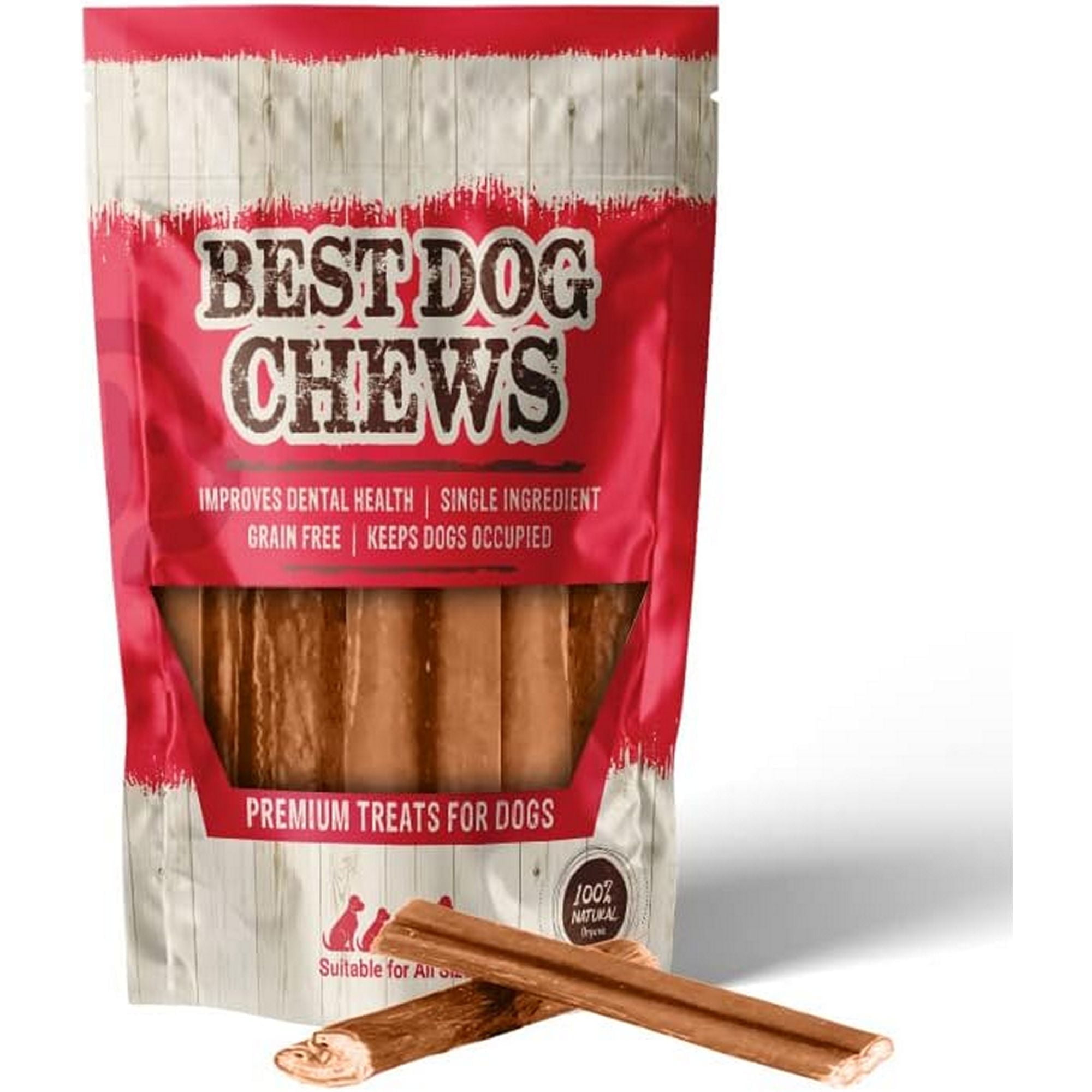 Best Dog Chews - Premium Bully Sticks (6") 6-Count - Natural, Rawhide ...