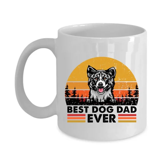 Best Dog Dad Ever Coffee Mug Funny American Great Japanese Dogs Cup ...
