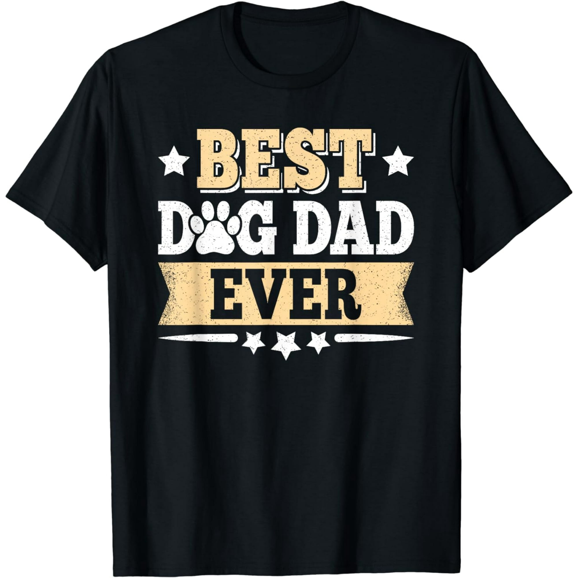 Best Dog Dad Ever Dog Lover Vintage Dog Daddy Father T-Shirt - Walmart.com