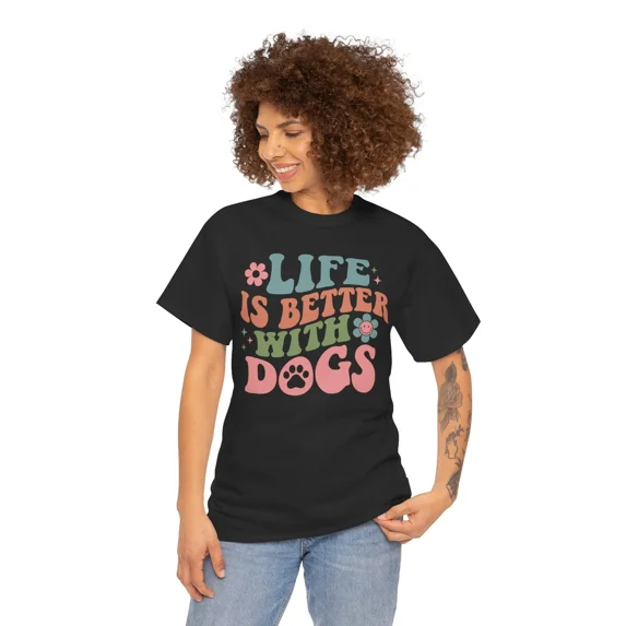 Best Dog Mom Ever Funny Puppy Lover Paw Print Pet Owner Animal Style ...