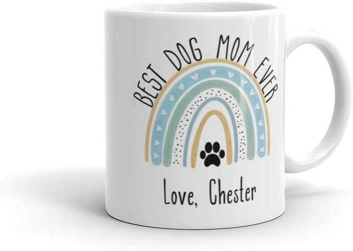 Best Dog Mom Rainbow Coffee Mug For Mom Mothers Day Birthday Gifts For ...