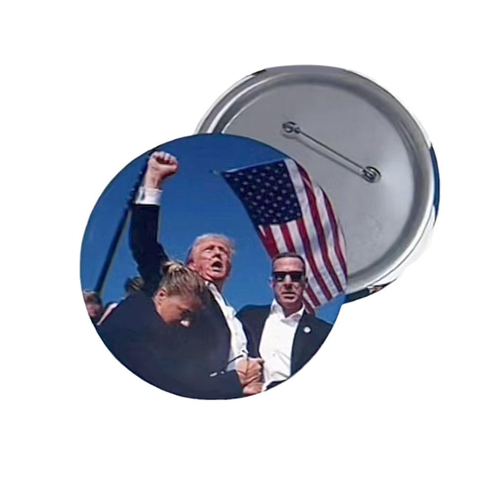 Best-Donald Assassination Attempt Pin Buttons Pro President 2024 MAGA ...