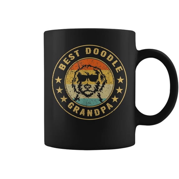 Best Doodle Grandpa Ever Goldendoodle Grandpa Lover Coffee Mugs ...