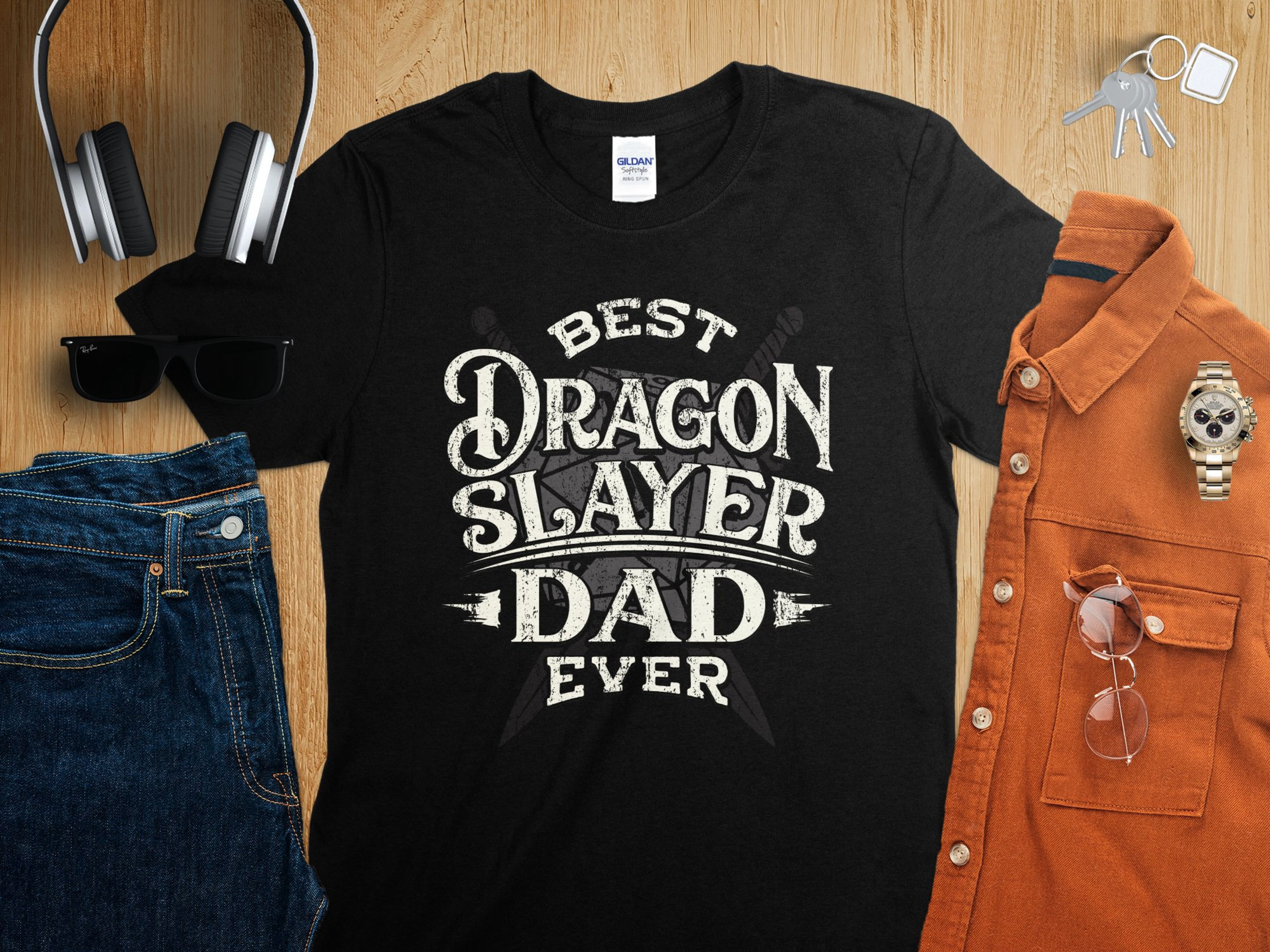 Best Dragon Slayer Dad Ever Dungeons Tabletop RPG Roleplaying Dragons ...