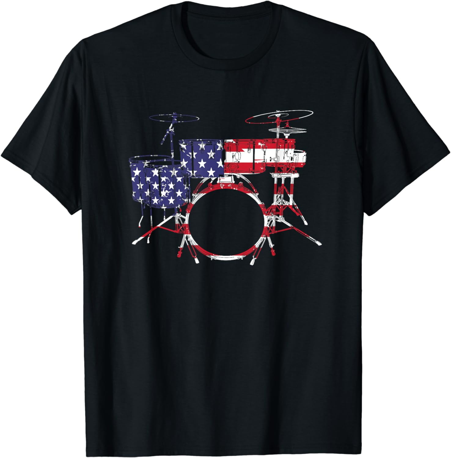 Best Drum Design For Men Women Drum Set Drumming Drummer T-Shirt ...