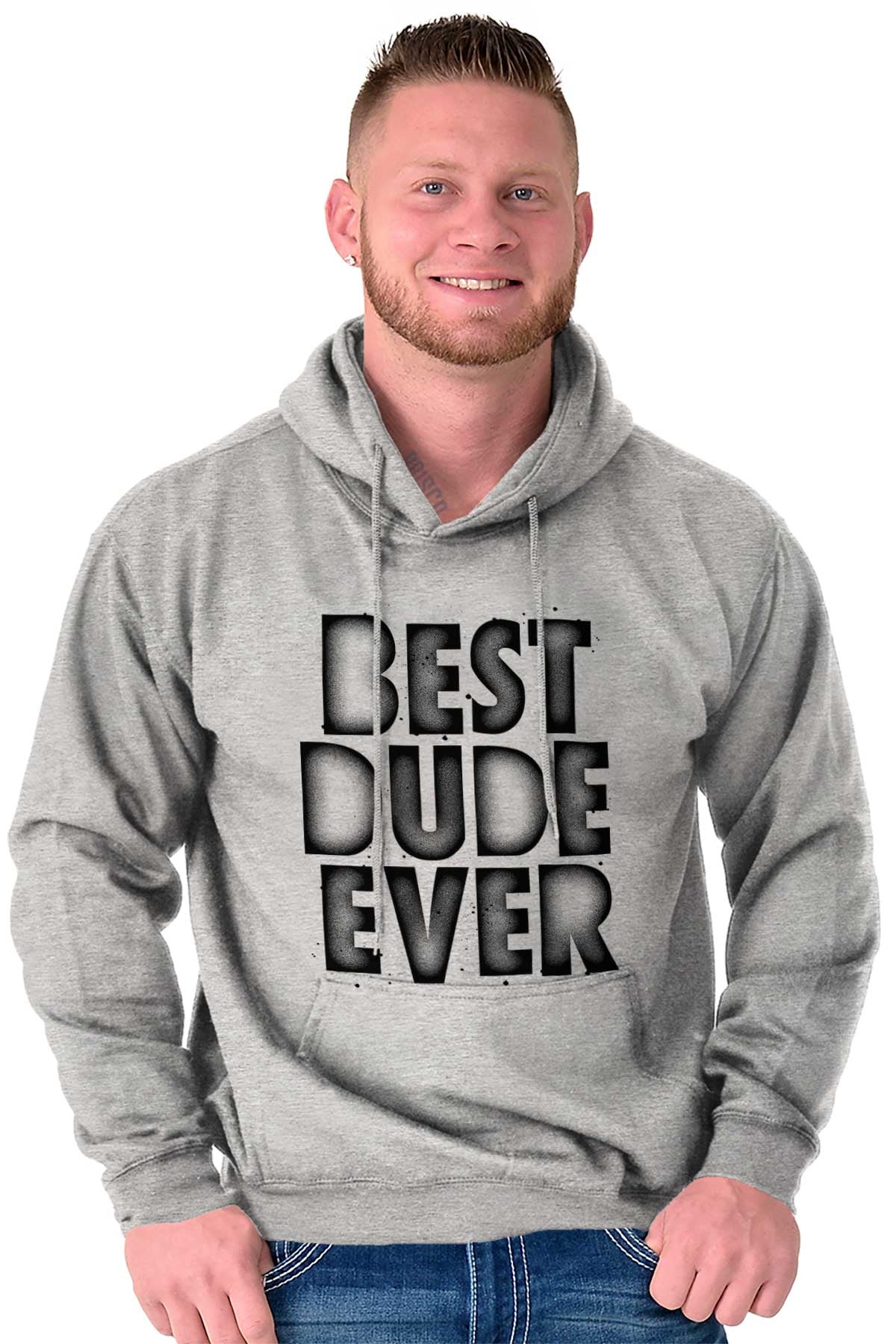 Best Dude Ever BFF Friendship Friend Men Big & Tall Graphic Hoodie ...