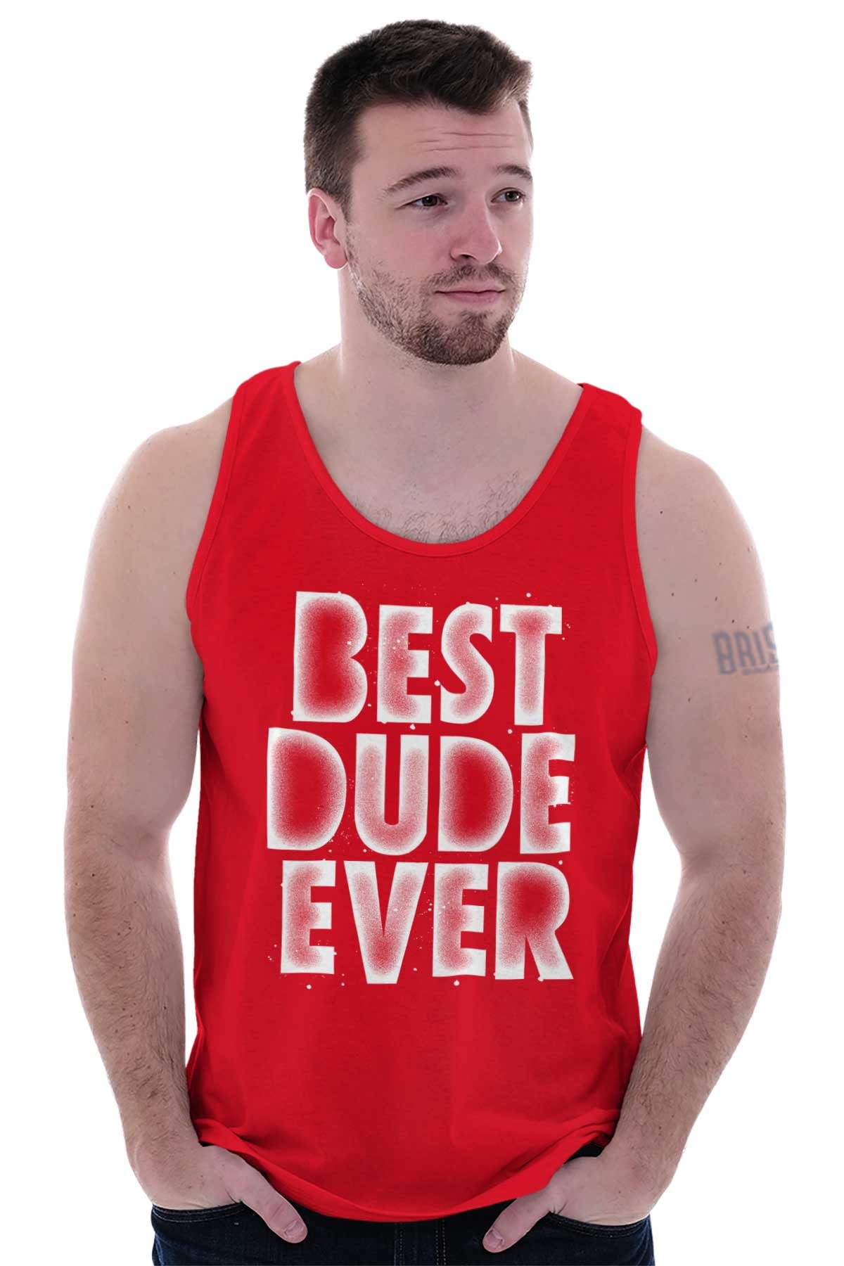 Best Dude Ever BFF Friendship Friend Men Big & Tall Tank Top Brisco ...