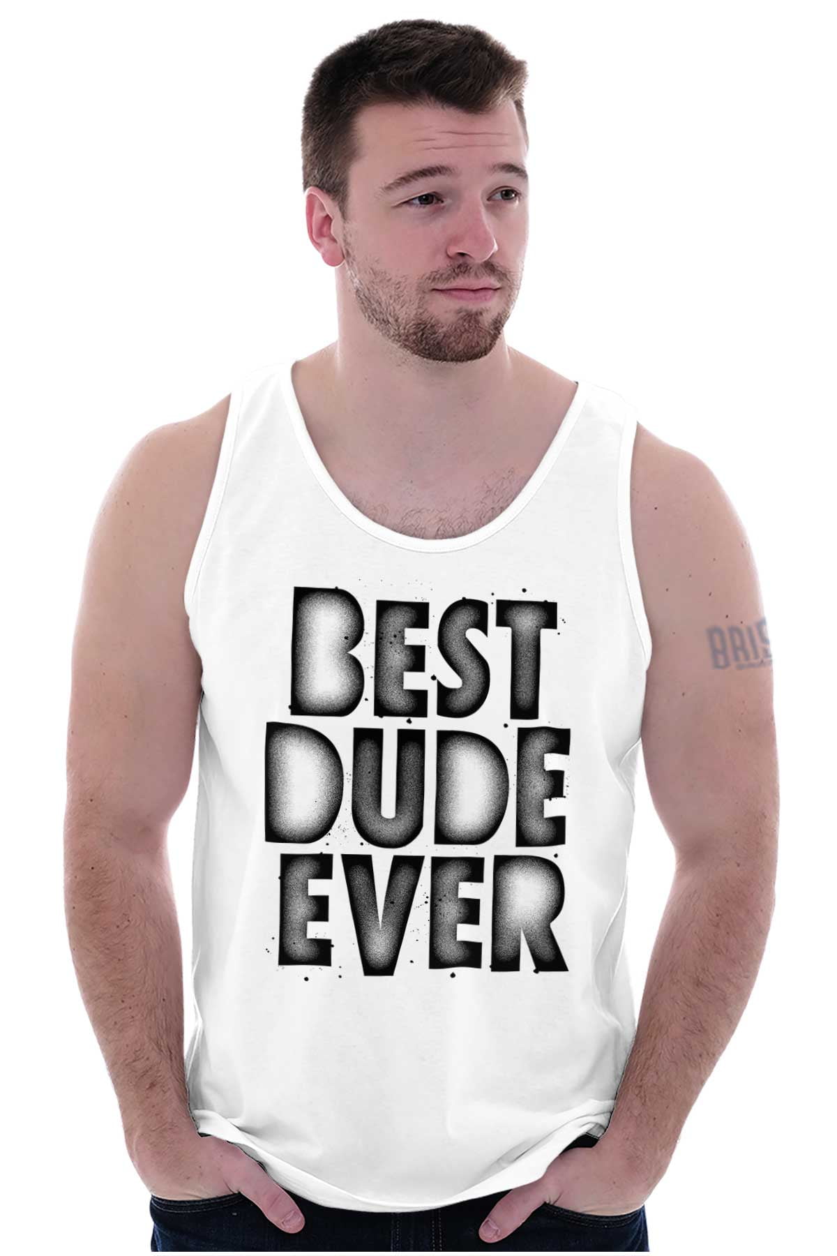 Best Dude Ever BFF Friendship Friend Men Big & Tall Tank Top Brisco ...