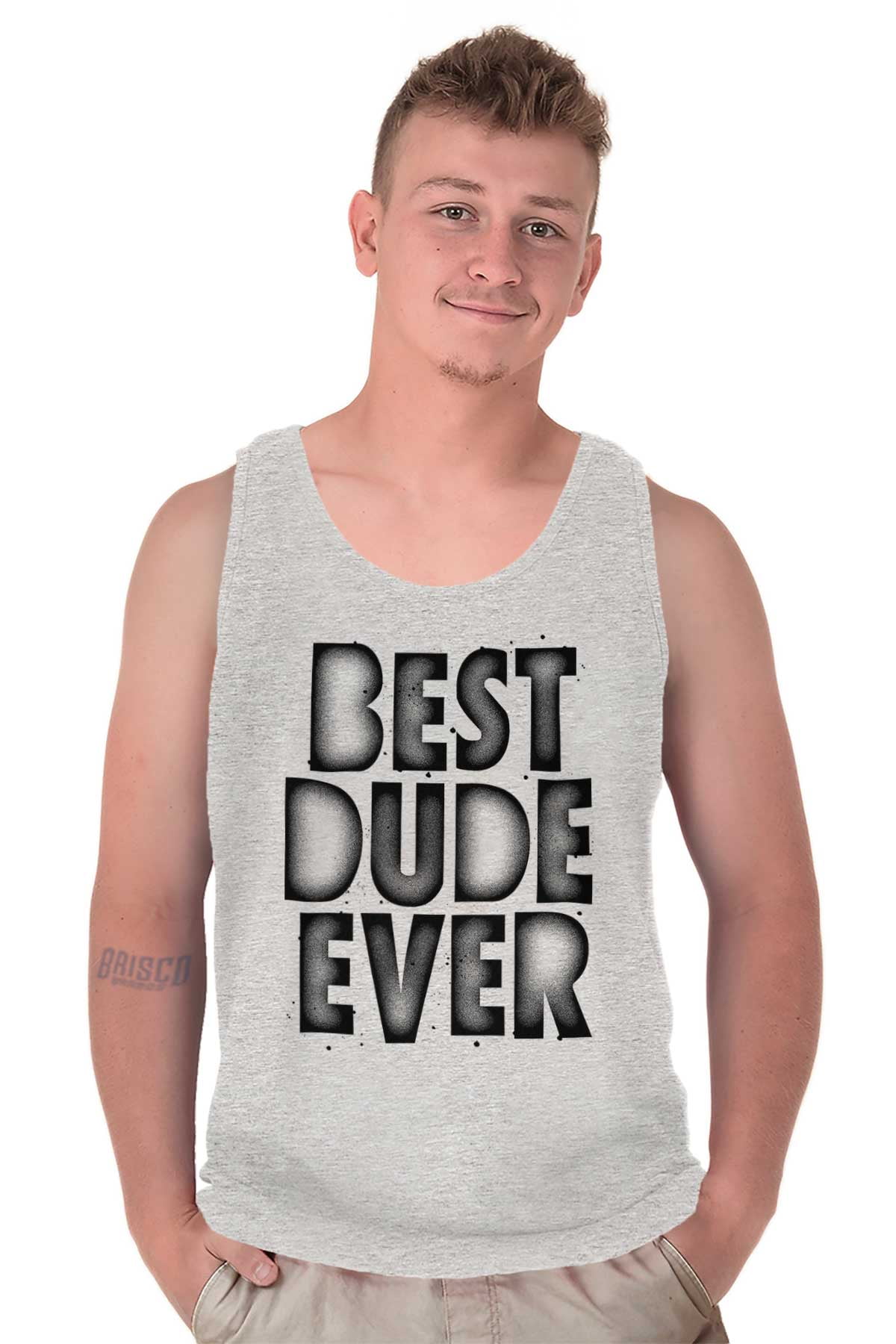Best Dude Ever BFF Friendship Friend Tank Top Sleeveless Tee Men Brisco ...