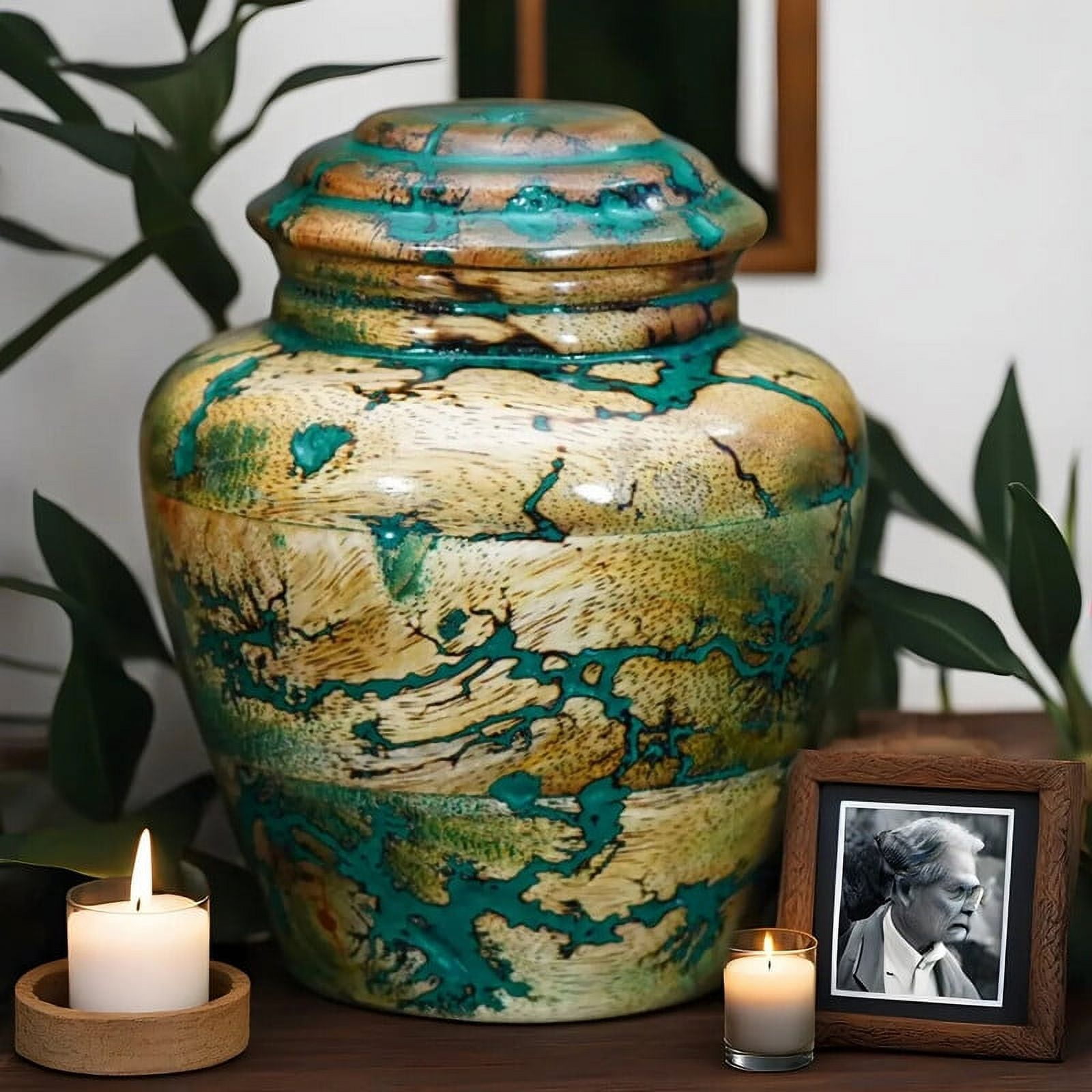 Best Elegant Wooden Urns for Human Ashes Adult Sized Boxes Premium ...