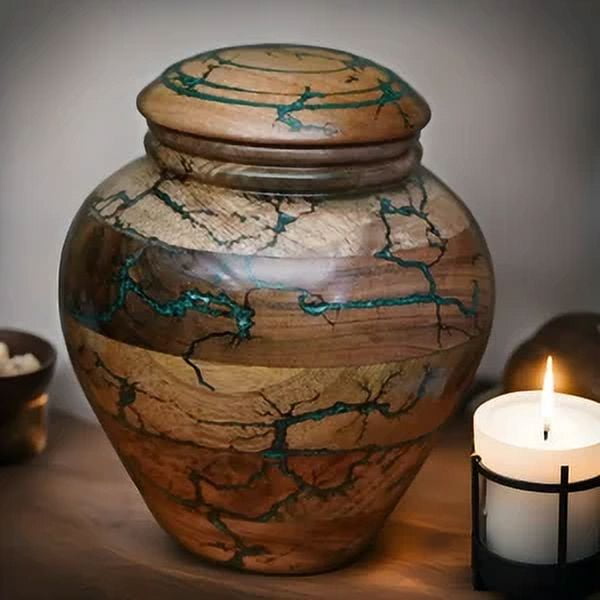 Best Elegant Wooden Urns for Human Ashes Adult Sized Boxes Premium ...