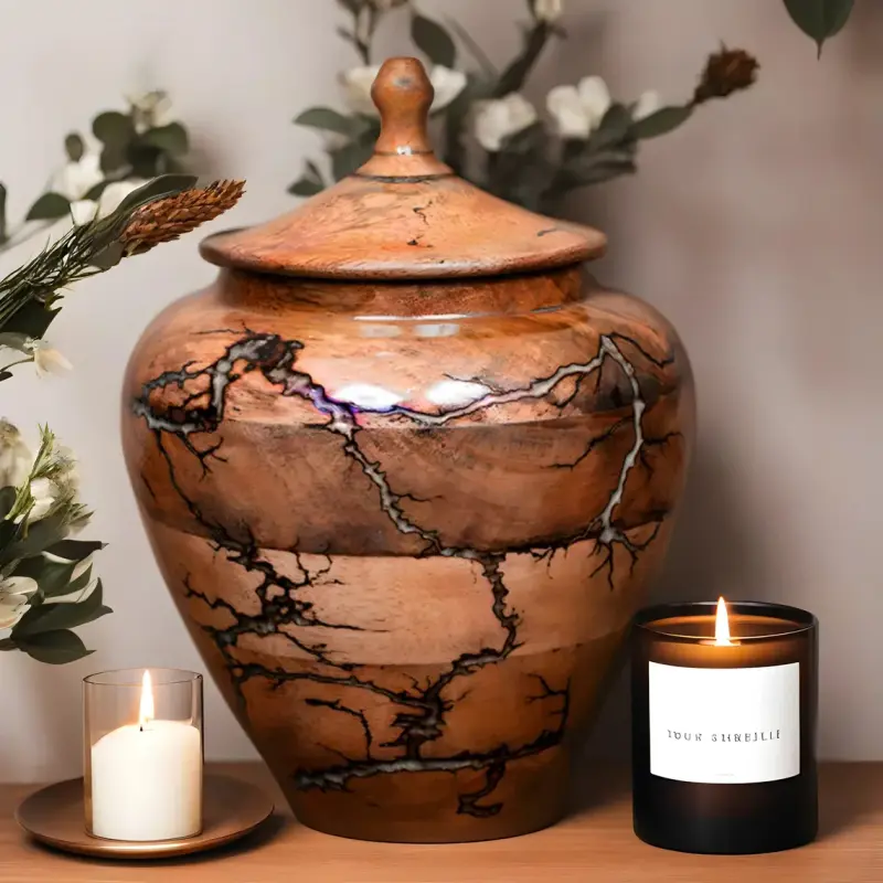 Best Elegant Wooden Urns for Human Ashes Adult Sized Boxes Premium ...