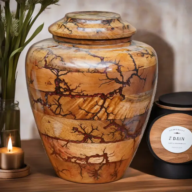 Best Elegant Wooden Urns for Human Ashes Adult Sized Boxes Premium ...