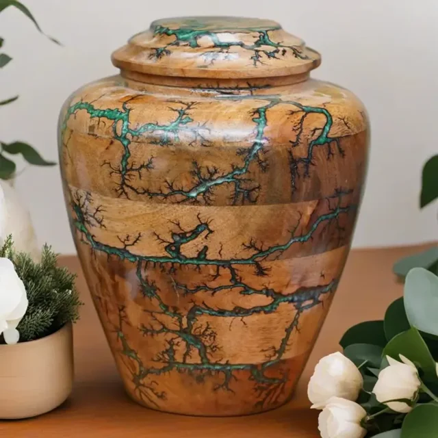 Best Elegant Wooden Urns for Human Ashes Adult Sized Boxes Premium ...