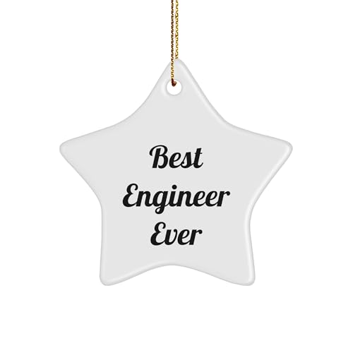 Best Engineer Ever Gifts from Family to Engineer Friends Star Ornament ...