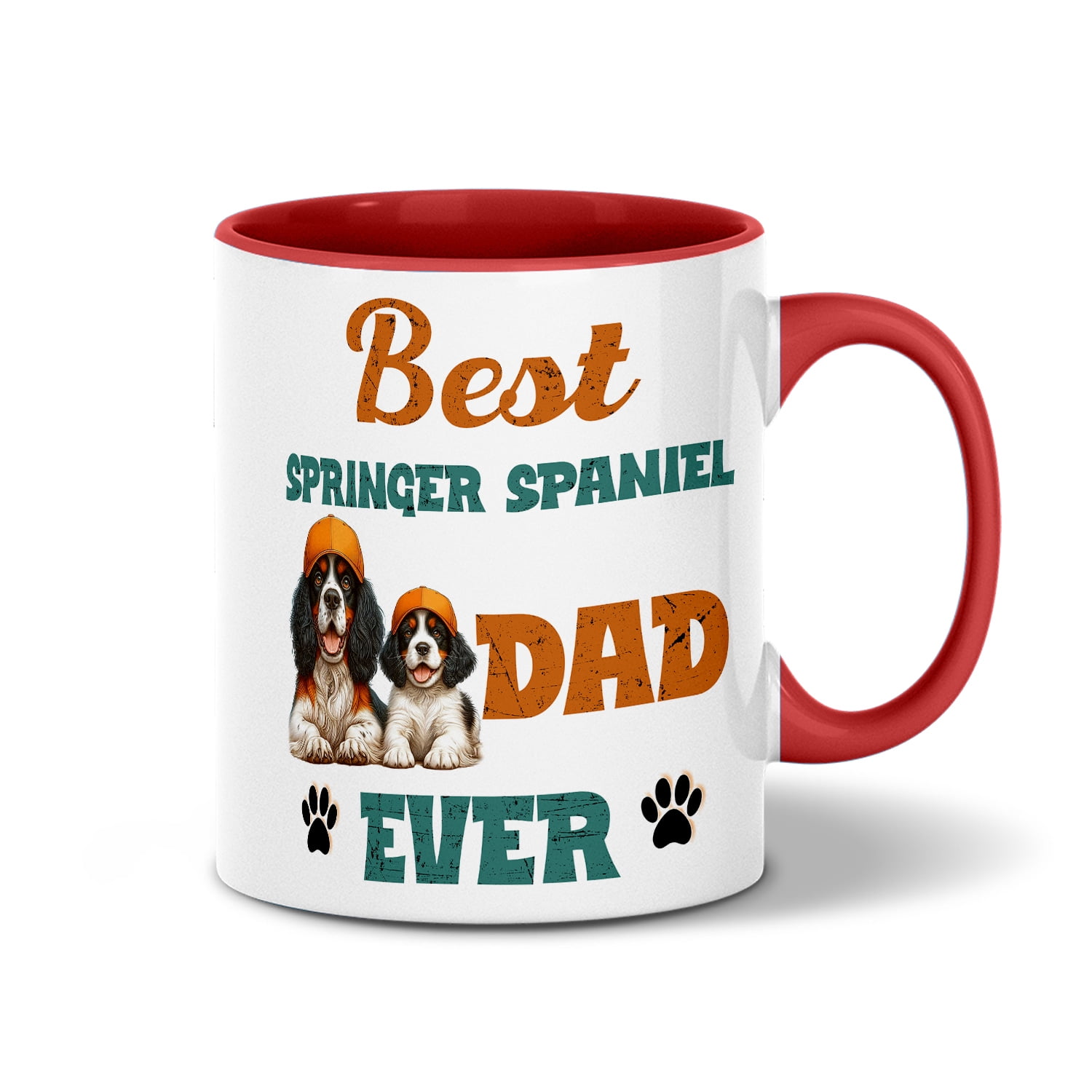 Best English Springer Spaniel Dad Ever Happy Father's Day 11oz Accent ...