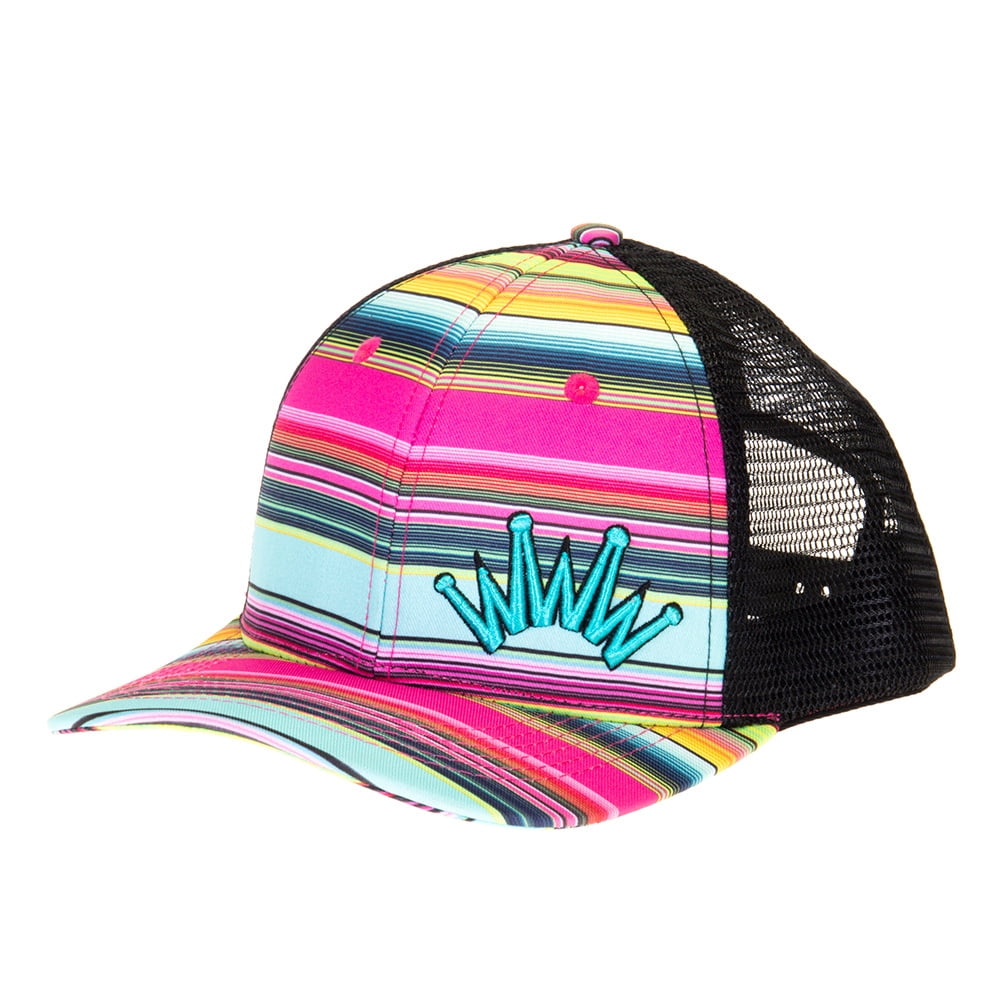 Best Ever Pads Pink Serape Trucker Cap Pinkserape OS - Walmart.com
