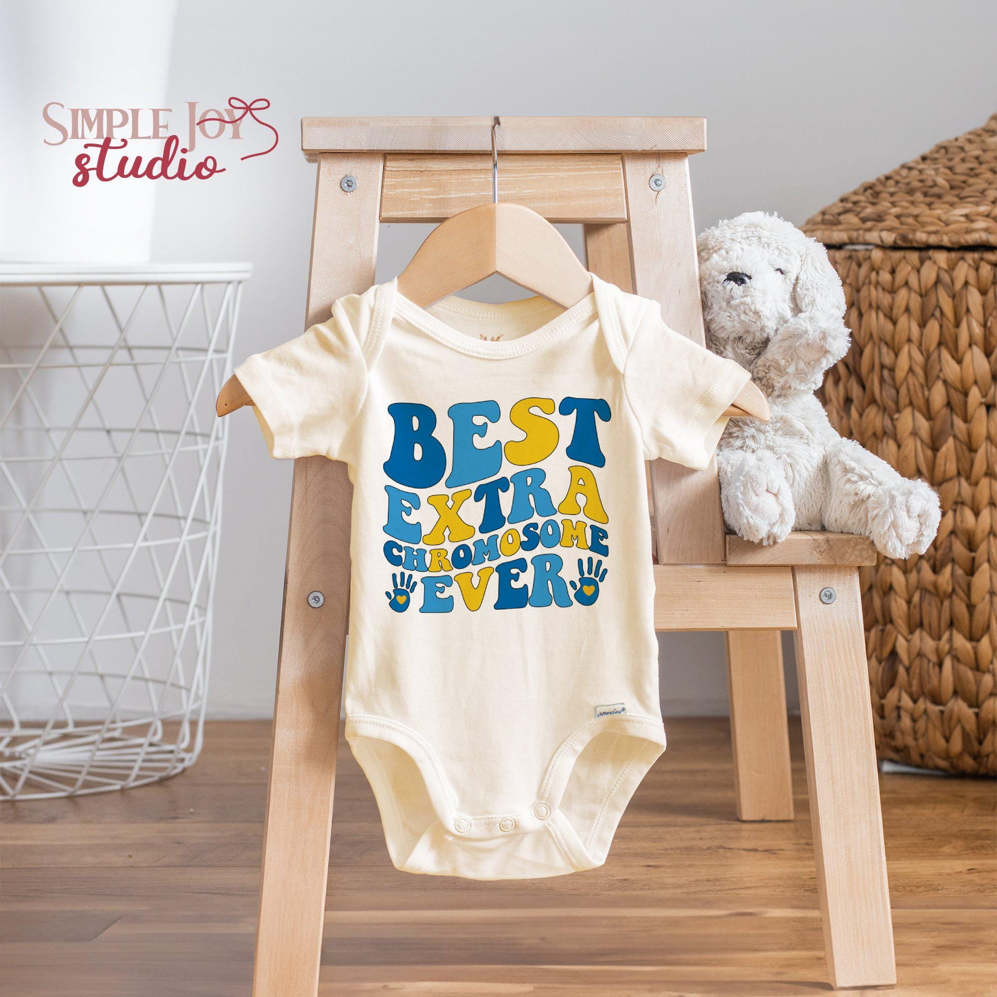 Best Extra Chromosome Ever Onesie, Cute Baby Gift, Down Syndrome ...