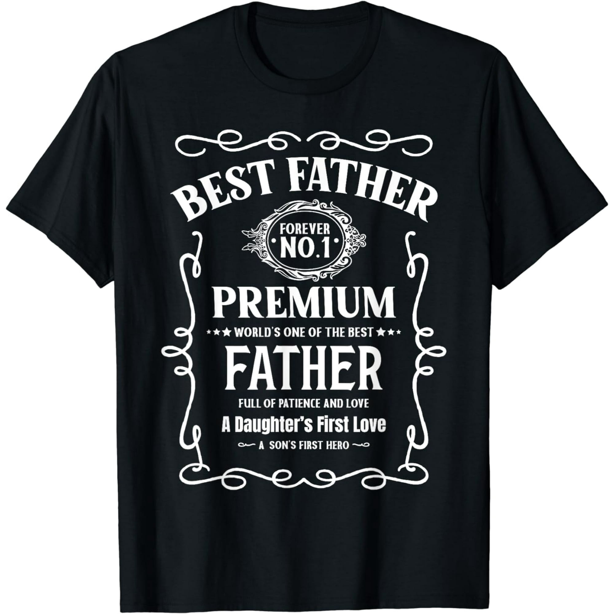 Best Father Dad World's Greatest No.1 Best Dad Ever Pure cotton T-Shirt ...