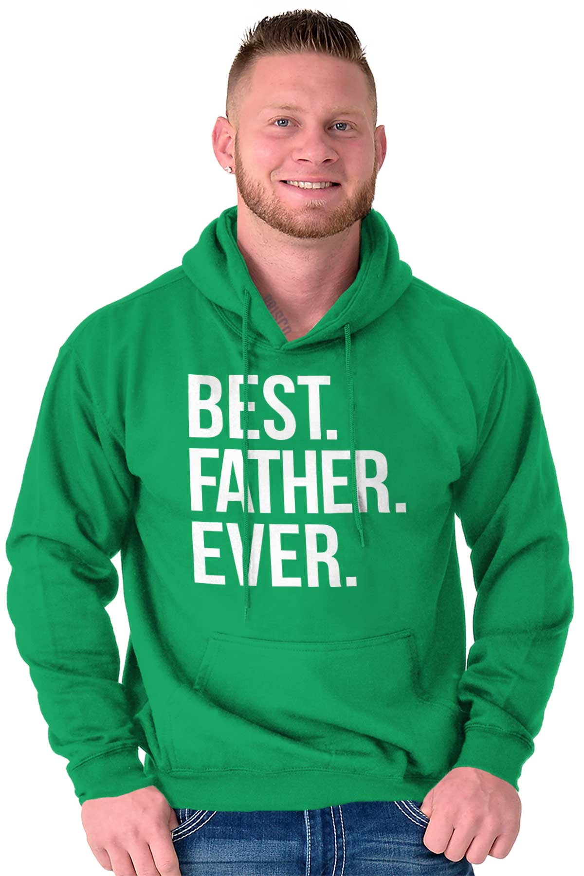Best Father Ever Dad Fathers Day Men Big & Tall Graphic Hoodie Brisco ...