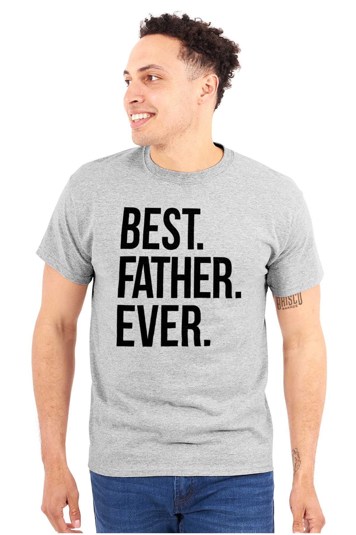 Best Father Ever Dad Fathers Day Men Big & Tall Graphic Tee Brisco ...