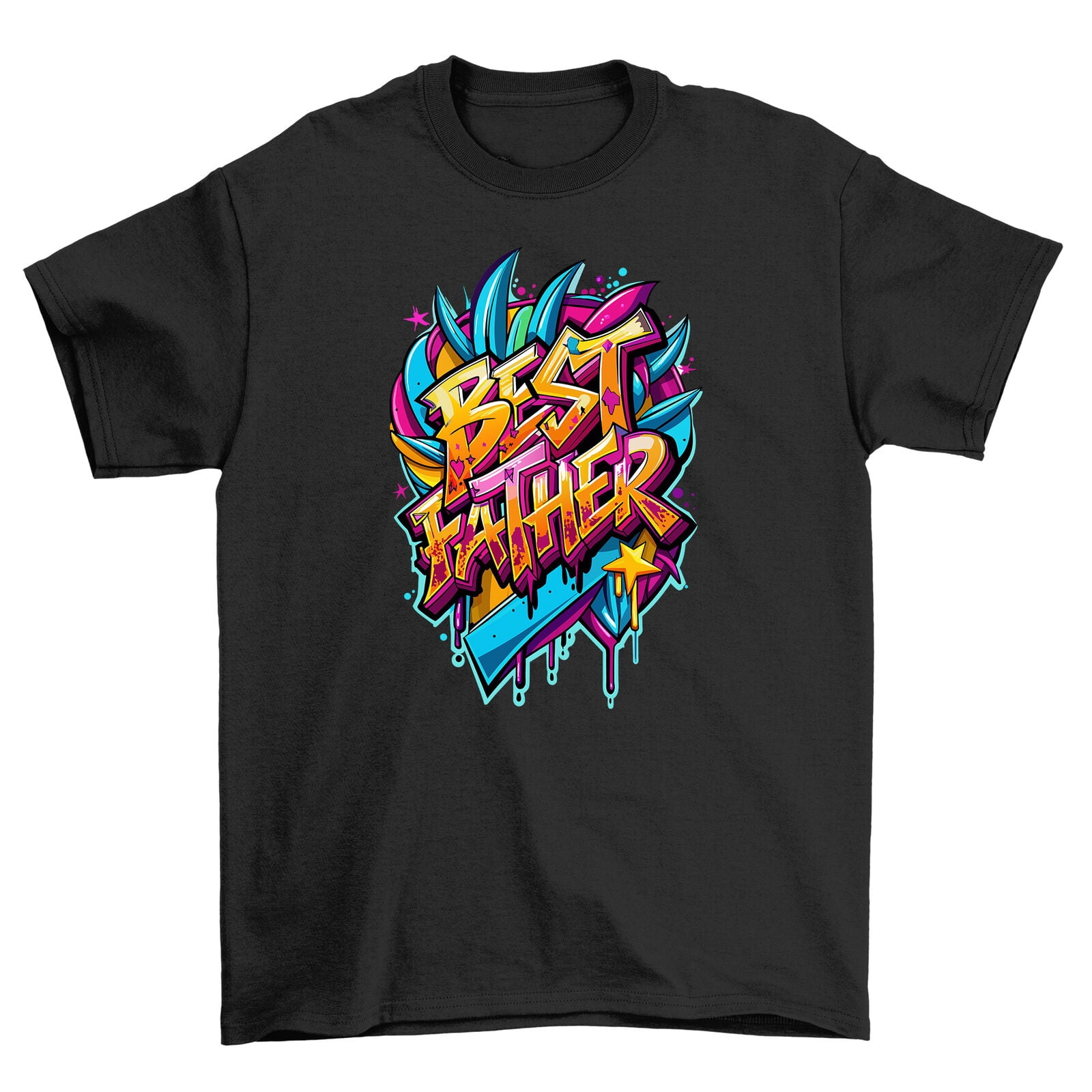 Best Father in the Galaxy - Funny "Best Father Star" T-shirt, Ideal ...
